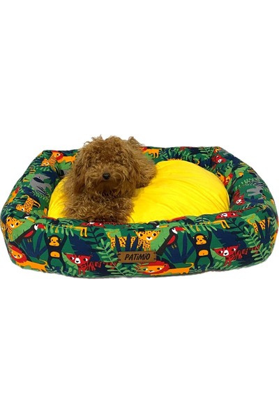 Patimio Safari Yellow Kedi ve Köpek Yatağı 60X50(KÜÇÜK Irk Köpek ve Kedi) Patimio Safari Yellow Kedi ve Köpek Yatağı 60X50(KÜÇÜK Irk Köpek ve Kedi)