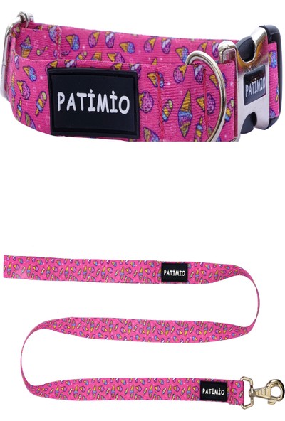 Patimio Ice Cream Köpek Boyun ve Gezdirme Tasma Seti Patimio Ice Cream Köpek Boyun ve Gezdirme Tasma Seti