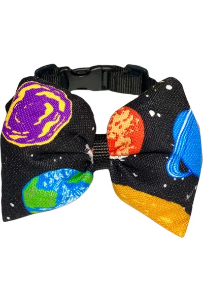 Patimio Ayarlanabilir Kedi Köpek Papyonu Black Space Patimio Ayarlanabilir Kedi Köpek Papyonu Black Space
