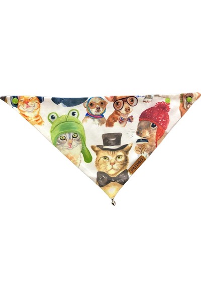Patimio Gentle Cats Kedi ve Köpek Fular Bandana