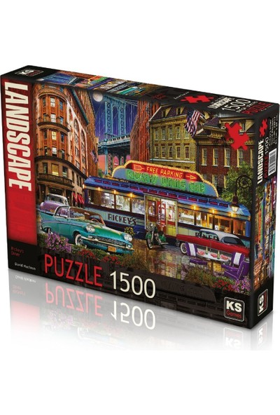 Amazeus 22017 Ks, Rickey's Diner, 1500 Parça Puzzle Amazeus 22017 Ks, Rickey's Diner, 1500 Parça Puzzle