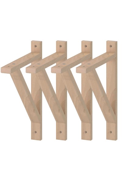 Zephome Ahşap Duvar Raf Ayağı Raf Altı Tutucu 2 Li Set Zephome Ahşap Duvar Raf Ayağı Raf Altı Tutucu 2 Li Set