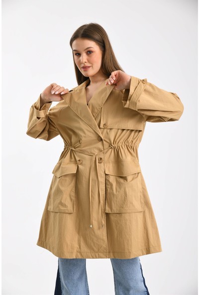 FTZ Women Kadın Yağmurluk Camel