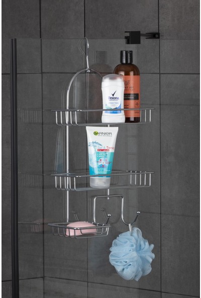 Okyanus Home Krom Askılı Duş Rafı - Organizer Okyanus Home Krom Askılı Duş Rafı - Organizer
