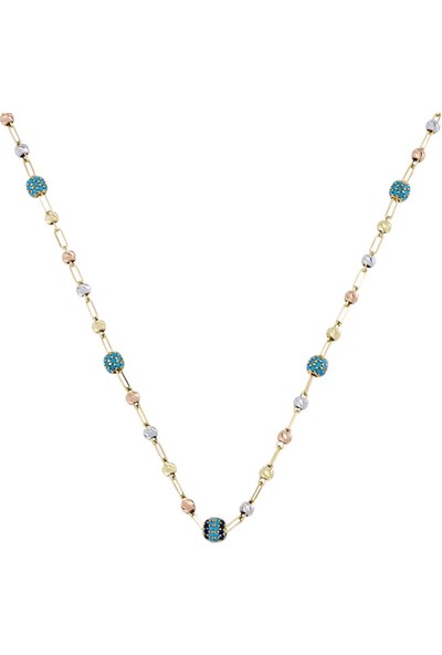 Bilezikci Halkalı Dorika Altın Kolye