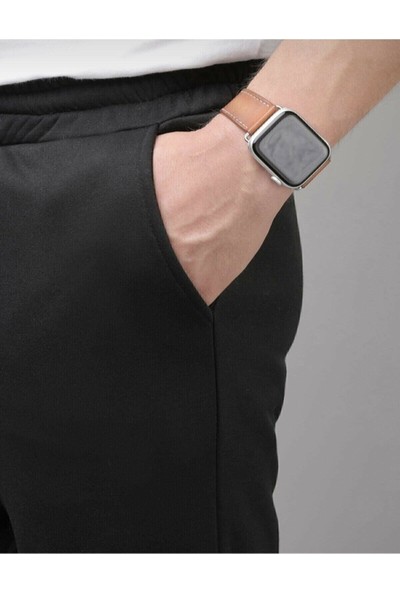 Molly Tekstil Erkek Siyah Slim Fit Jogger Eşofman Altı
