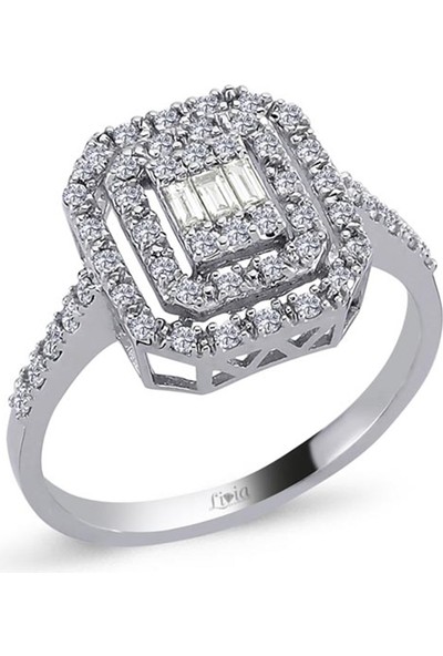 Livia 8 Ayar 0,39 Karat Pırlanta Baget Yüzük Livia 8 Ayar 0,39 Karat Pırlanta Baget Yüzük