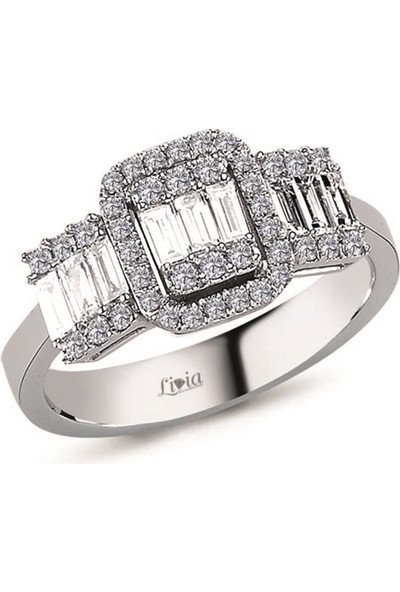 14 Ayar 0,36 Karat Pırlanta Baget Yüzük 14 Ayar 0,36 Karat Pırlanta Baget Yüzük