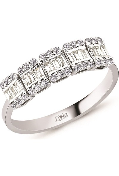 Livia 14 Ayar 0,40 Karat Pırlanta Baget Yüzük Livia 14 Ayar 0,40 Karat Pırlanta Baget Yüzük