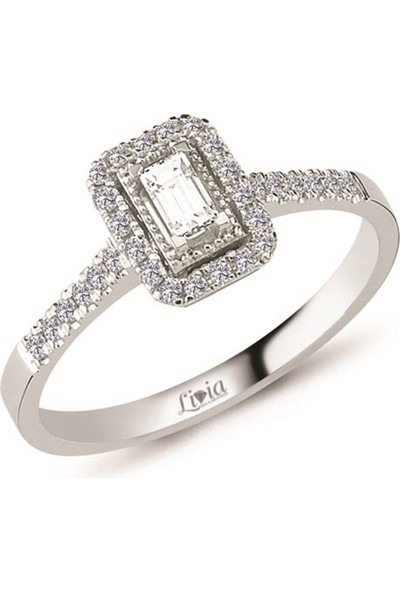 14 Ayar 0,29 Karat Pırlanta Baget Yüzük 14 Ayar 0,29 Karat Pırlanta Baget Yüzük