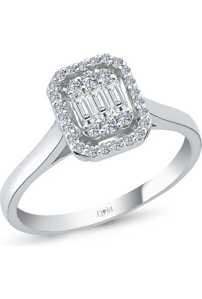 14 Ayar 0,32 Karat Pırlanta Baget Yüzük 14 Ayar 0,32 Karat Pırlanta Baget Yüzük