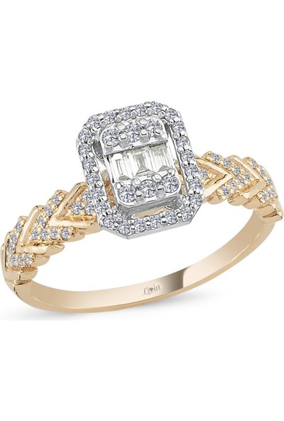 Livia 14 Ayar 0,28 Karat Pırlanta Baget Yüzük Livia 14 Ayar 0,28 Karat Pırlanta Baget Yüzük