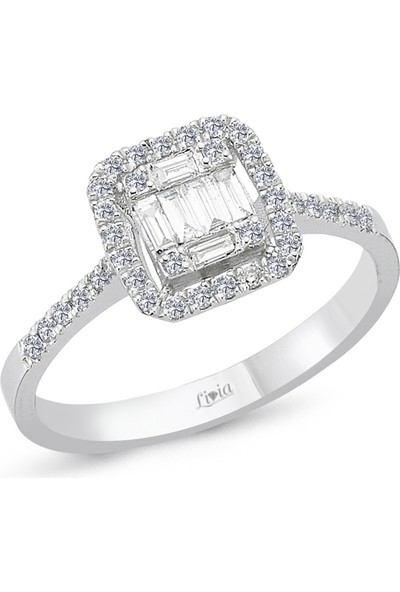 Livia 14 Ayar 0,31 Karat Pırlanta Baget Yüzük Livia 14 Ayar 0,31 Karat Pırlanta Baget Yüzük