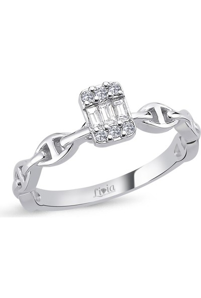 Livia 14 Ayar 0,13 Karat Pırlanta Baget Yüzük Livia 14 Ayar 0,13 Karat Pırlanta Baget Yüzük