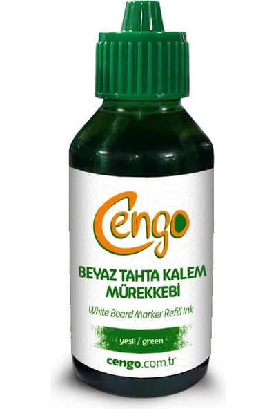 Cengo Beyaz Tahta Kalemi Mürekkebi 100 ml Yeşil Cengo Beyaz Tahta Kalemi Mürekkebi 100 ml Yeşil