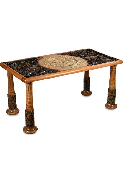 ConceptEva Wood and Furniture Ahşap Oyma Çalışma Masası Özel Tasarım