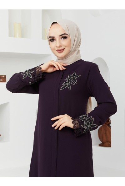 KMK Kombin Bayan-Kadın Çiçek Desenli Petek Kumaş Pardesü-Ferace KMK Kombin Bayan-Kadın Çiçek Desenli Petek Kumaş Pardesü-Ferace