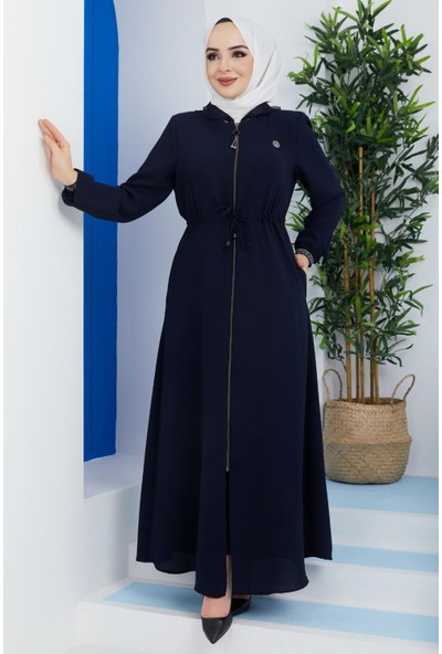 KMK Kombin Bayan-Kadın Çiçek Desenli Petek Kumaş Pardesü-Ferace KMK Kombin Bayan-Kadın Çiçek Desenli Petek Kumaş Pardesü-Ferace