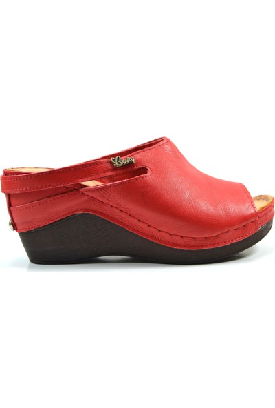 Beety BY87.1001 Kırmızı Hakiki Deri Dolgu Topuklu Kadın Terlik Beety BY87.1001 Kırmızı Hakiki Deri Dolgu Topuklu Kadın Terlik