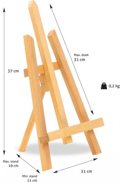 Museo Andorra Masaüstü Kayın Şövale - E50 Museo Andorra Masaüstü Kayın Şövale - E50