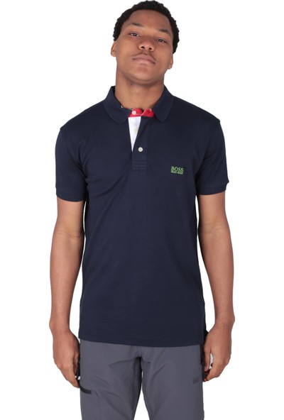 Hugo Boss Erkek Polo Yaka - Lacivert Hugo Boss Erkek Polo Yaka - Lacivert