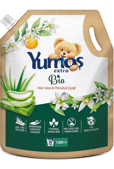 Yumoş Extra Bio Aloevera & Portakal Çiçeği Yumoş Extra Bio Aloevera & Portakal Çiçeği