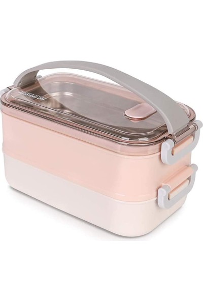 FIY Sefer Tası Öğle Yemeği Kutusu Paslanmaz Çelik Hazneli Pratik Bento Kutusu Çift Katlı Öğle Yemeği Kutusu 1600 ml. (Yurt Dışından) FIY Sefer Tası Öğle Yemeği Kutusu Paslanmaz Çelik Hazneli Pratik Bento Kutusu Çift Katlı Öğle Yemeği Kutusu 1600 ml. (Yurt Dışından)