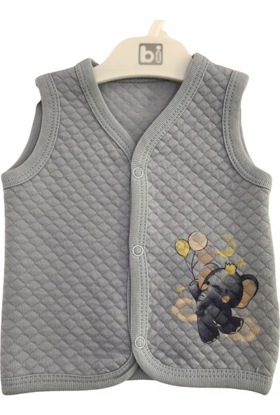 Bibaby Yelek Kapitone Balonlu Fil Mavi Bibaby Yelek Kapitone Balonlu Fil Mavi