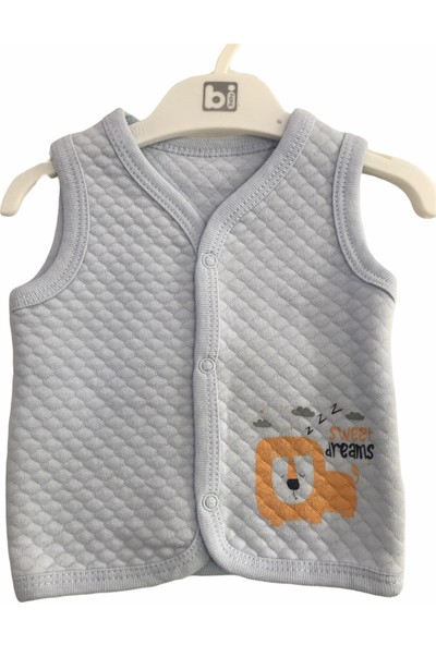 Bibaby Yelek Kapitone Aslan Mavi