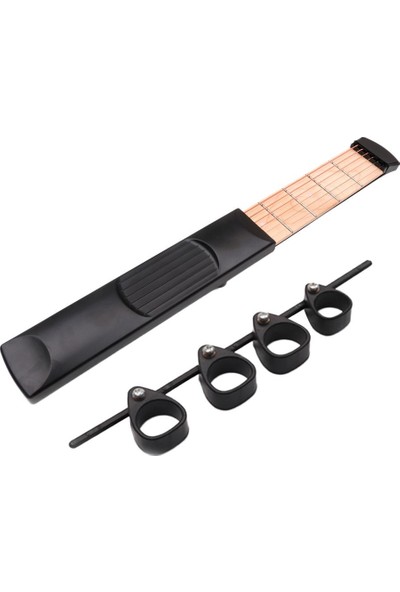 Perfk Taşınabilir 6 Fret Cep Gitar El Uygulama Aracı ile Parmak Eğitmeni Siyah (Yurt Dışından) Perfk Taşınabilir 6 Fret Cep Gitar El Uygulama Aracı ile Parmak Eğitmeni Siyah (Yurt Dışından)