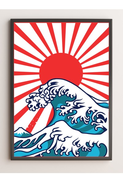 Duo Art Japon Dalga Wave Sanatsal Poster - Yüksek Çözünürlük Hd Duvar Posteri - Çerçevesiz Duo Art Japon Dalga Wave Sanatsal Poster - Yüksek Çözünürlük Hd Duvar Posteri - Çerçevesiz