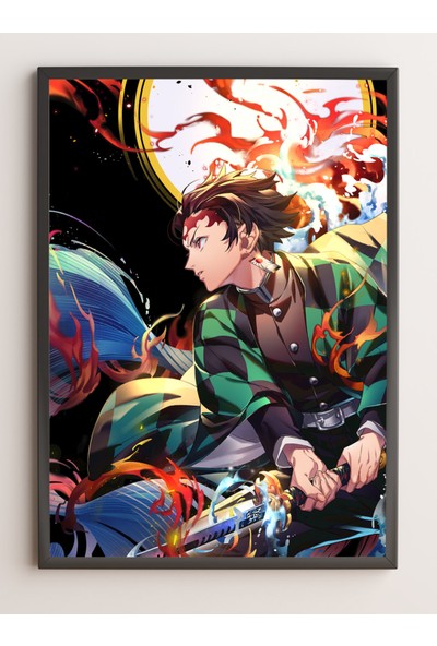 DuoArt Demon Slayer Anime Poster - Yüksek Çözünürlük Hd Duvar Posteri - Çerçevesiz