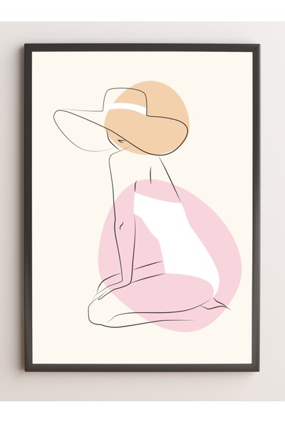 DuoArt Sahilde Kadın Çizim Poster - Yüksek Çözünürlük Hd Duvar Posteri - Çerçevesiz DuoArt Sahilde Kadın Çizim Poster - Yüksek Çözünürlük Hd Duvar Posteri - Çerçevesiz