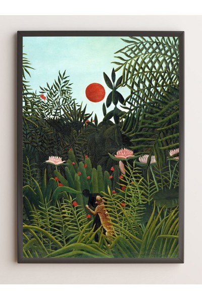 DuoArt Henri Rousseau Rosso Tablo Sanatsal Ünlü Ressam Poster - Yüksek Çözünürlük Hd Poster - Çerçevesiz