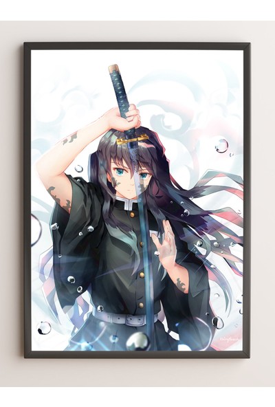 DuoArt Demon Slayer Anime Poster - Yüksek Çözünürlük Hd Duvar Posteri - Çerçevesiz