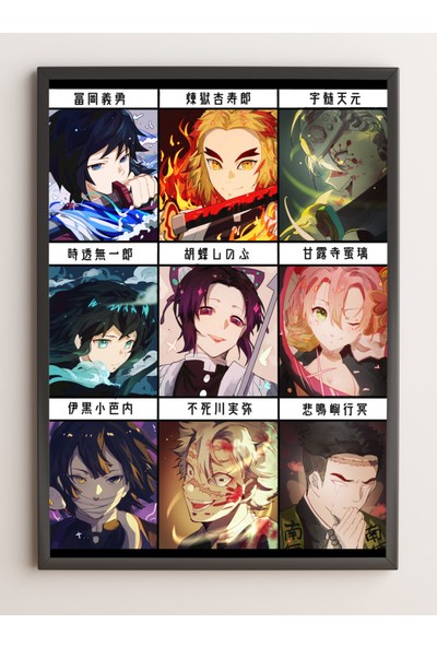 DuoArt Demon Slayer Anime Manga Poster - Yüksek Çözünürlük Hd Duvar Posteri - Çerçevesiz DuoArt Demon Slayer Anime Manga Poster - Yüksek Çözünürlük Hd Duvar Posteri - Çerçevesiz