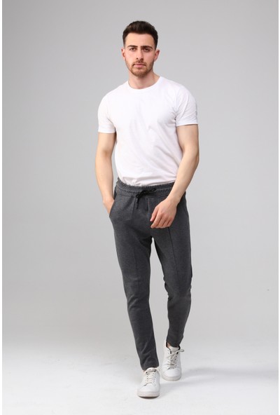 Floral Sport Pantolon Görünümlü Slim Fit Eşofman Altı