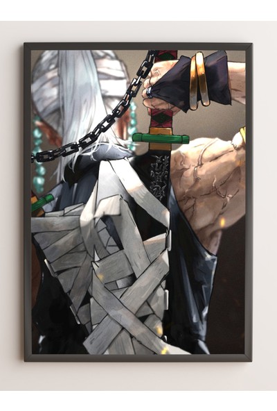 Duo Art Demon Slayer Anime Manga Poster - Yüksek Çözünürlük Hd Duvar Posteri - Çerçevesiz