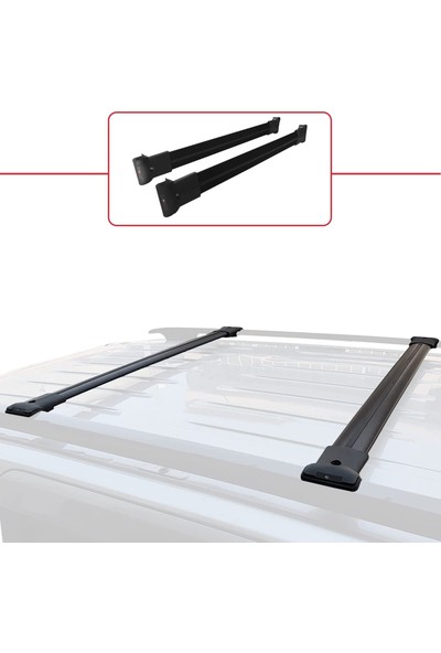 Turtle Toyota Land Cruiser Prado (J120) 2002-2009 Arası Fly Model Ara Atkı Tavan Barı Siyah Turtle Toyota Land Cruiser Prado (J120) 2002-2009 Arası Fly Model Ara Atkı Tavan Barı Siyah