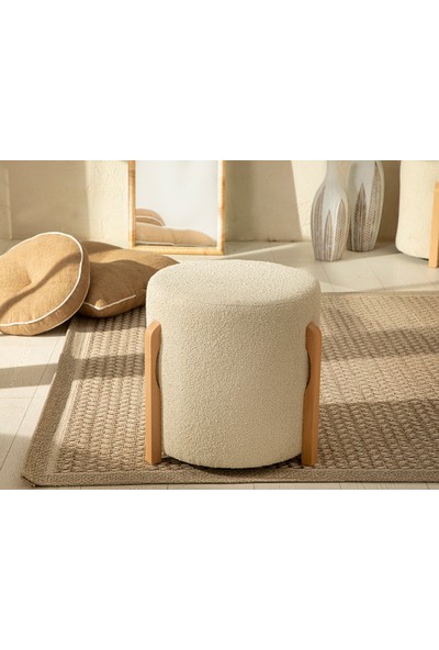 Chelsea Puf 40X40X42 cm Bej