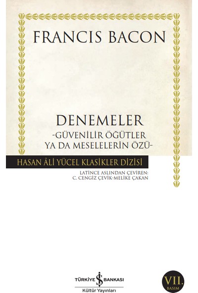 Iş Bankası Francis Bacon 2 Kitap Set - Denemeler (Güvenilir Öğütler Ya Da Meselelerin Özü) - Seçme Aforizmalar Iş Bankası Francis Bacon 2 Kitap Set - Denemeler (Güvenilir Öğütler Ya Da Meselelerin Özü) - Seçme Aforizmalar