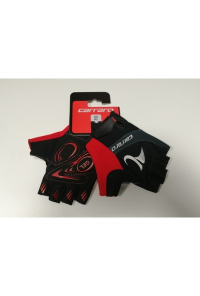 Carraro Kısa Parmak Eldiven V7 C- Siyah Kırmızı - S Beden
