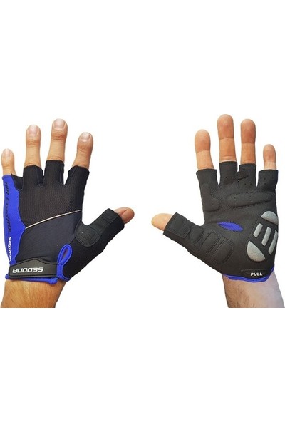 Sedona Kısa Parmak Eldiven SD-510 - Mavi - Xl Beden