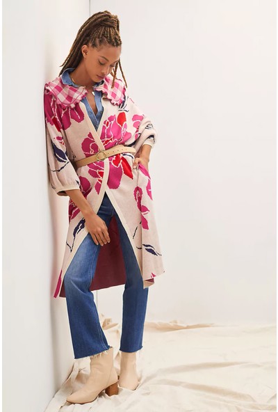 Moda Çizgi Ksdn Pamuklu Örme Kadın Hırka Moda Çizgi Ksdn Pamuklu Örme Kadın Hırka