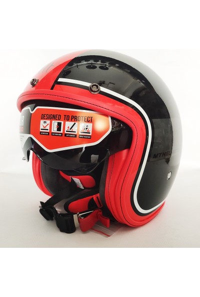 Mt Kask Le Mans 2 Sv Tant A5 Gloss Red Yarım Kask