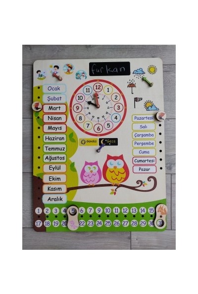 Ankebut Montessori Ahşap Saatli Eğitici Takvim Günler, Aylar, Mevsimler, Hava Durumu, Rakamlar Ankebut Montessori Ahşap Saatli Eğitici Takvim Günler, Aylar, Mevsimler, Hava Durumu, Rakamlar