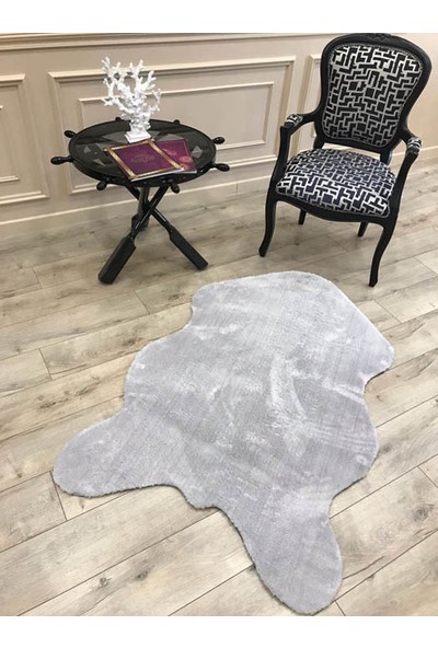 Benzahome Anti Slip Taban Gri Post Kesim Puffy Peluş Halı Benzahome Anti Slip Taban Gri Post Kesim Puffy Peluş Halı