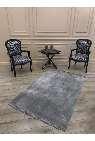 Benzahome Anti Slip Taban Antrasit Puffy Peluş Halı Benzahome Anti Slip Taban Antrasit Puffy Peluş Halı