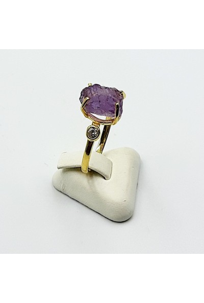 Hayal Sihirbazı 925 Ayar Gümüş Ametist Doğal Taşlı Yüzük Hayal Sihirbazı 925 Ayar Gümüş Ametist Doğal Taşlı Yüzük