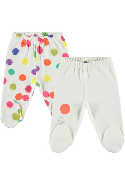 Civil Baby Kız Bebek Patikli Tek Alt 1-3 Ay Ekru